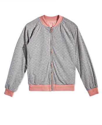 Epic Threads Big Girls Reversible Baseball Jacket, Created for Macy's ...