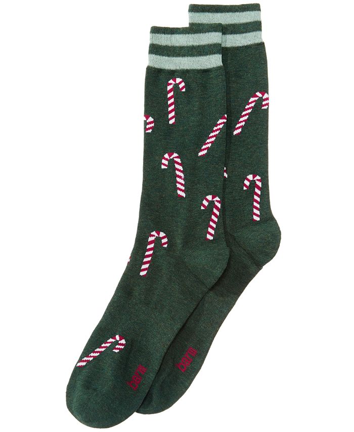 Bar III Men's Candy Cane Socks, Created for Macy's - Macy's
