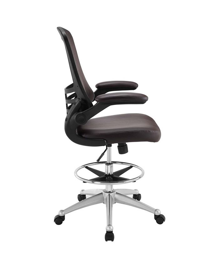 Modway Attainment Vinyl Drafting Chair - Macy's