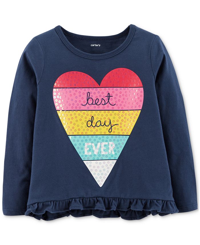 Carter's Toddler Girls Heart Graphic Top - Macy's