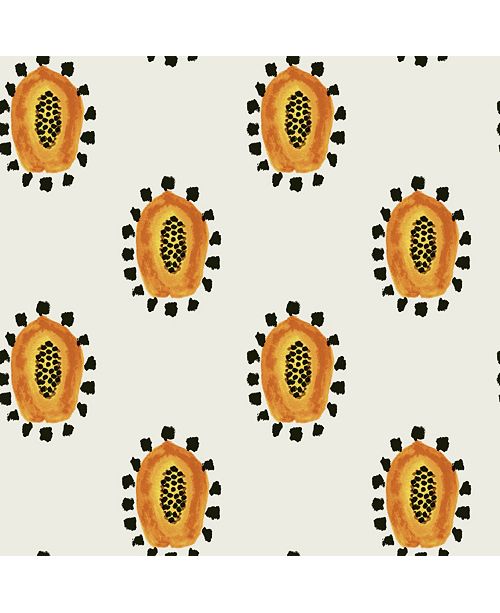 Tempaper Genevieve Gorder for Maya's Papayas Self-Adhesive Wallpaper ...