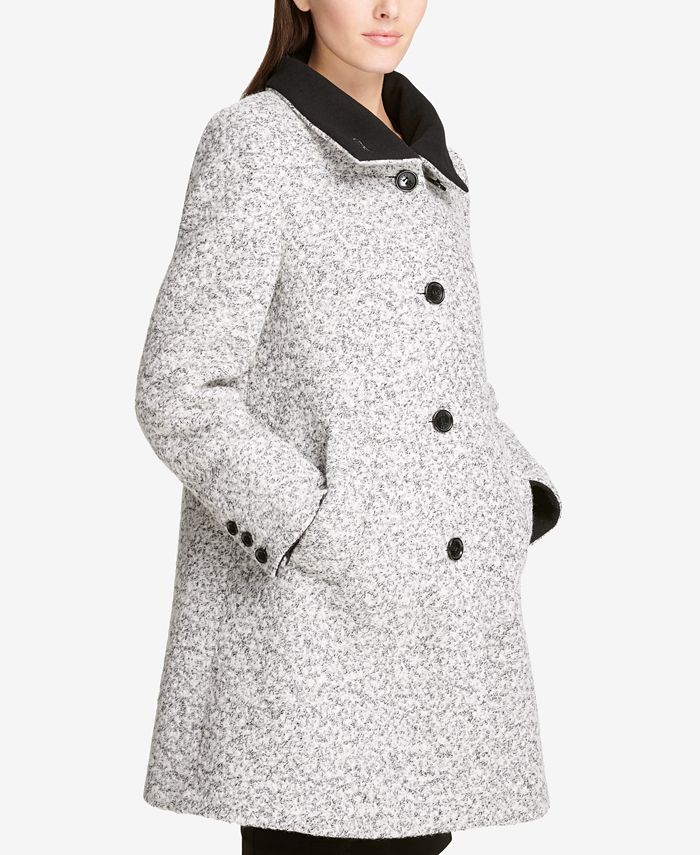 DKNY Stand-Collar Walker Coat, Created for Macy's - Macy's