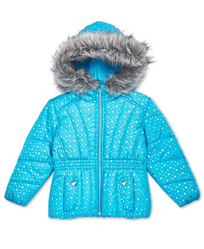 S Rothschild & CO S. Rothschild Toddler Girls Foil Print Puffer Jacket ...