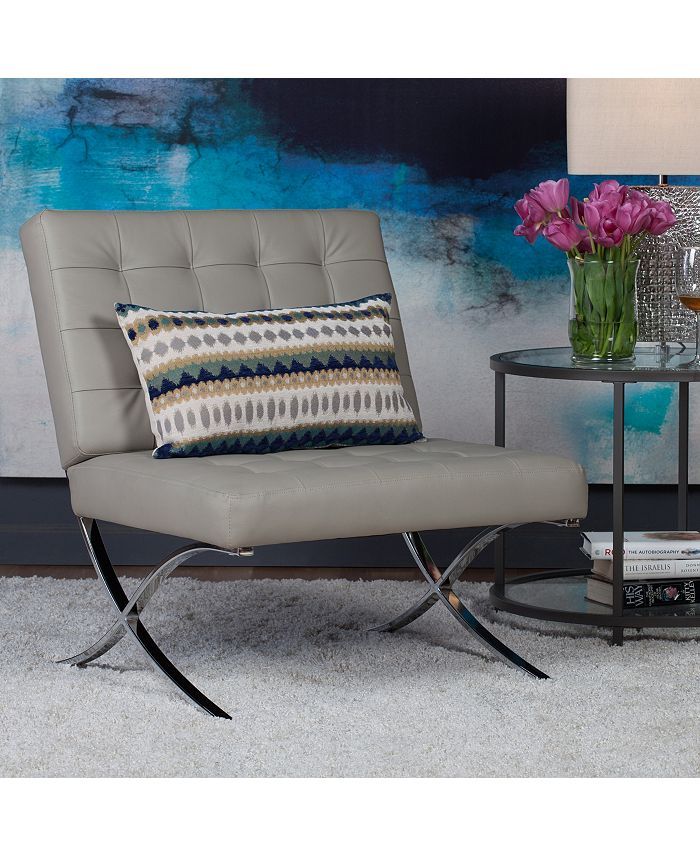 Studio Designs Home Atrium Bonded Leather Chair - Macy's