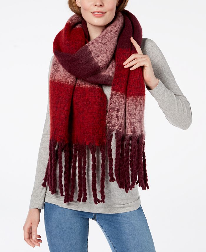 Steve Madden Colorblocked Woven Scarf - Macy's