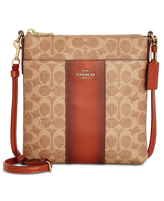 COACH Messenger Mini Signature Crossbody - Macy's