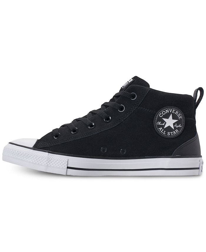 Converse Men's Chuck Taylor Street Mid Varsity Jacket Casual Sneakers ...