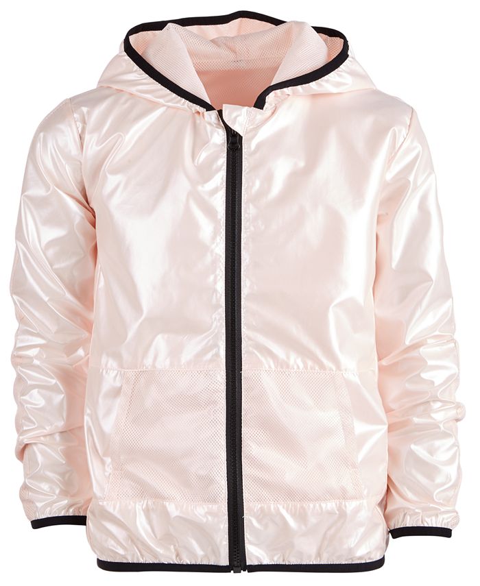 Ideology Big Girls Pearlized Hooded Windbreaker Jacket Created For