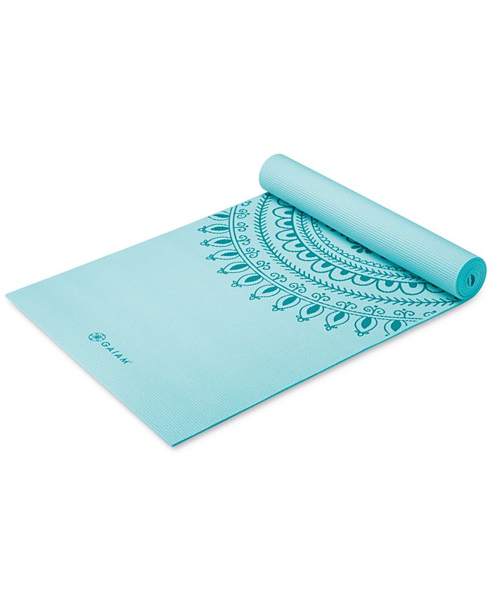 Gaiam 6mm Premium Printed Yoga Mat - Macy's