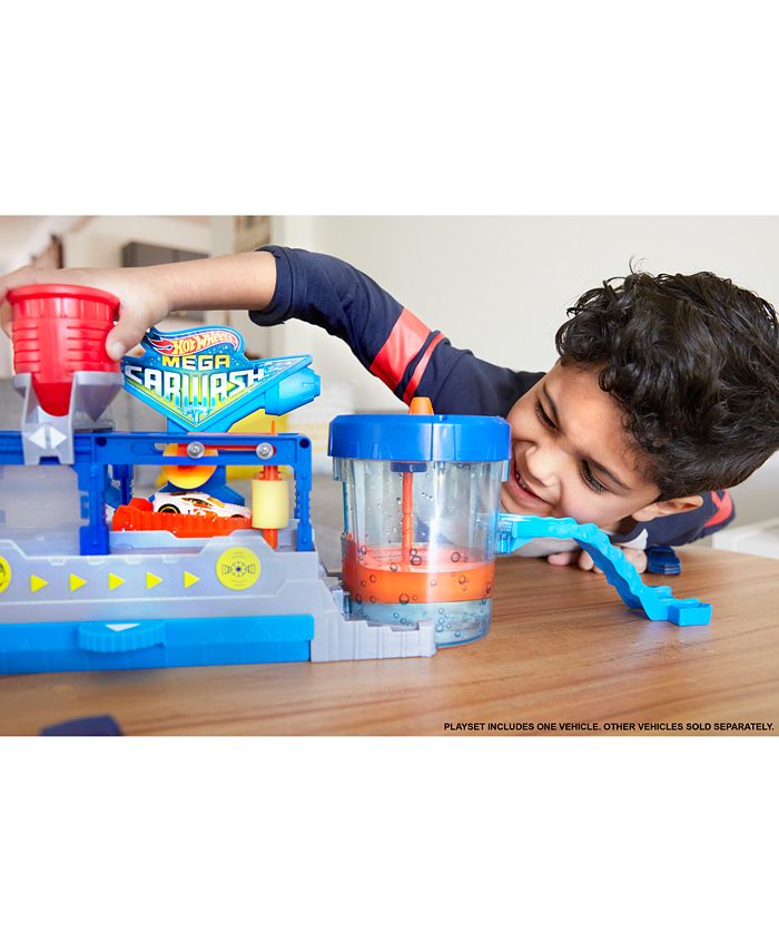 Hot Wheels MEGA CAR WASH Play Set - Macy's