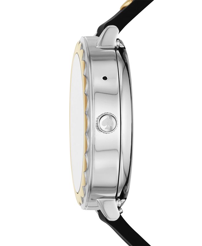 kate spade new york Women's Scallop Black Silicone Strap Touchscreen ...