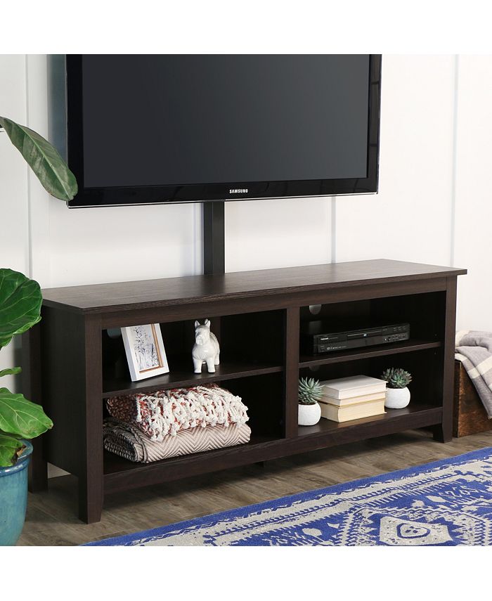 Walker Edison 58" Wood Media TV Stand Console with Mount - Macy's