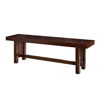 60" Cappuccino Wood Kichen Dining Bench - Macy's