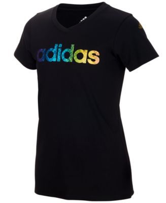 adidas Big Girls Logo-Print T-Shirt - Macy's