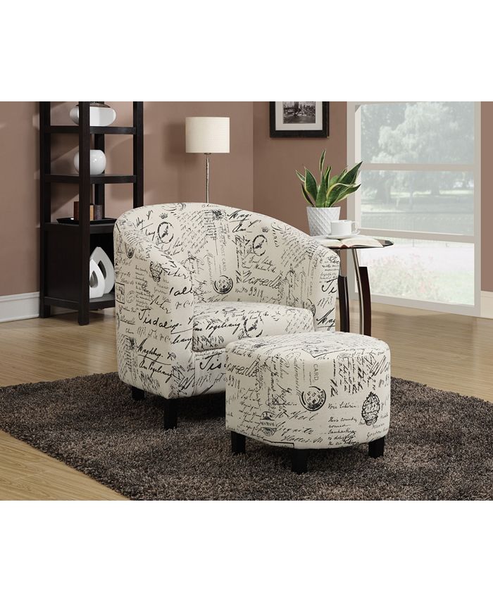 Coaster Home Furnishings Holliswood French Script Accent Chair with ...