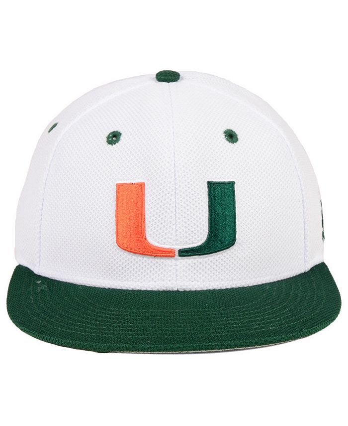 adidas Miami Hurricanes On-Field Baseball Fitted Cap - Macy's