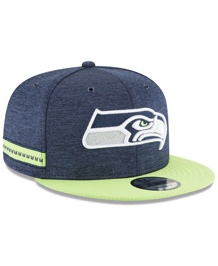 New Era Seattle Seahawks On Field Sideline Home 9FIFTY Snapback Cap ...