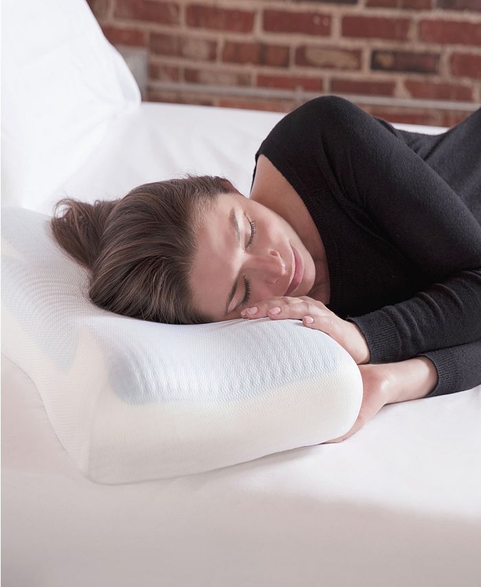 SensorPEDIC GelMax Cooling Contour Memory Foam Pillow - Macy's