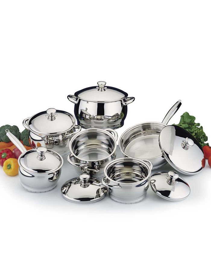 BergHOFF Cosmo Stainless Steel 12pc Cookware Set - Macy's
