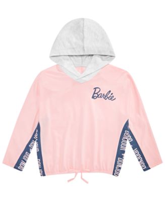 Barbie Big Girls Colorblocked Bonjour Hooded Top - Macy's