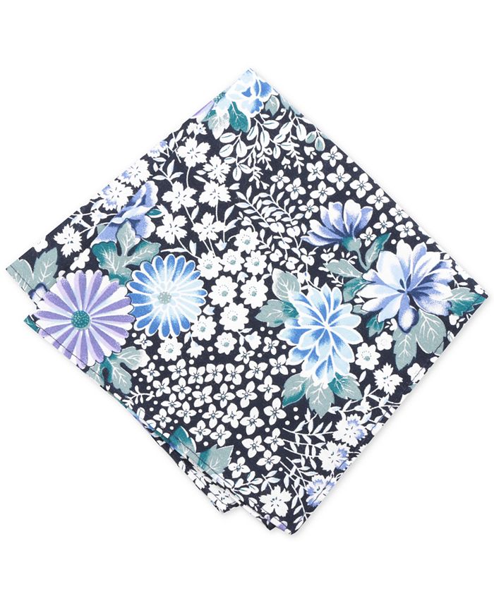 Bar III Men's White Floral Pocket Square, Created for Macy's - Macy's