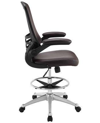 Modway Attainment Vinyl Drafting Chair - Macy's