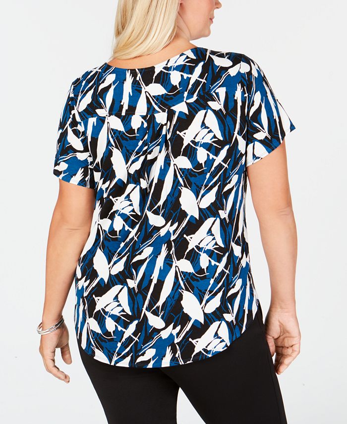 Alfani Plus Size Printed Top, Created for Macy's - Macy's