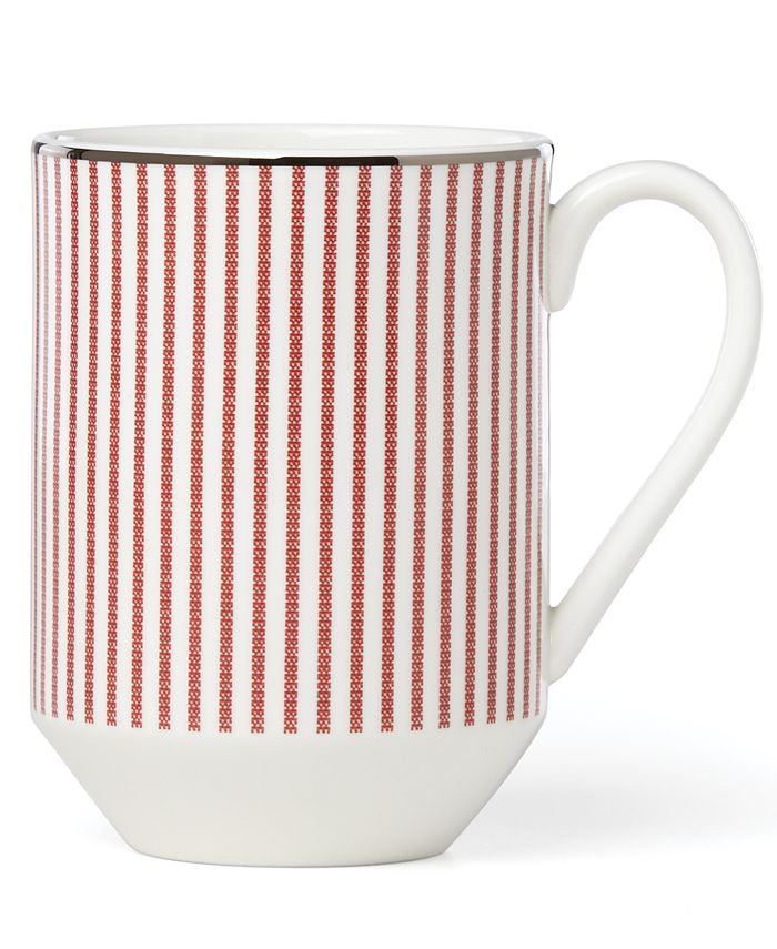 kate spade new york Laurel Street Collection Red Mug - Macy's