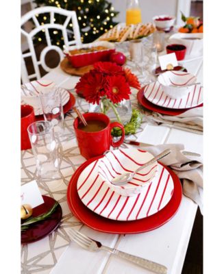 Vietri Red Stripe Dinnerware Collection - Macy's