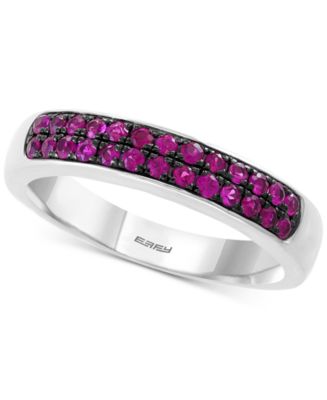 EFFY® Ruby Band (1/2 ct. t.w.) in Sterling Silver - Macy's