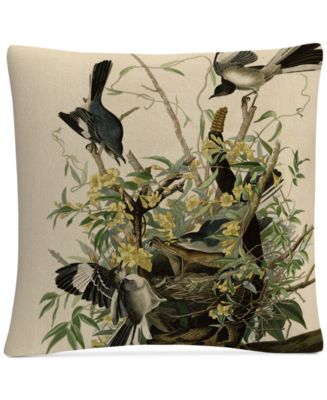 John James Audubon Mocking Birds and Snake II Decorative Pillow, 16" x ...