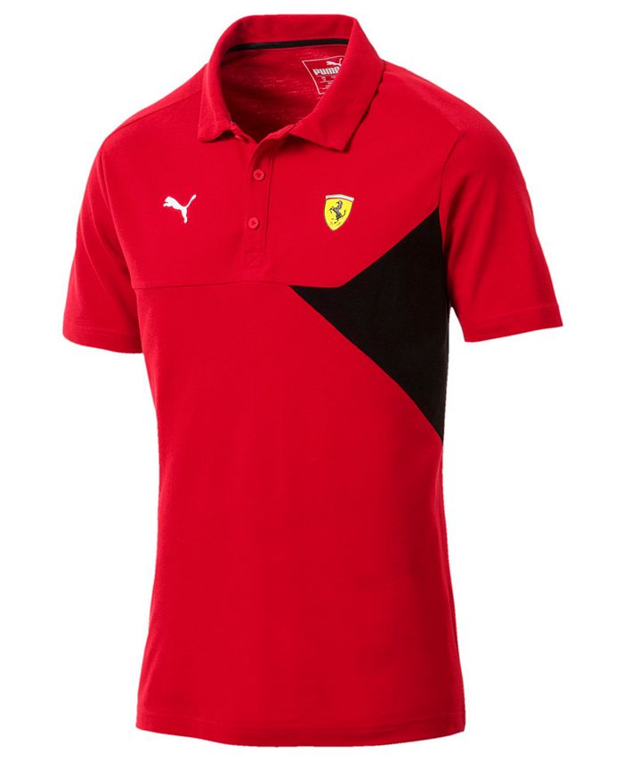 Puma Men's Ferrari Colorblocked Polo - Macy's
