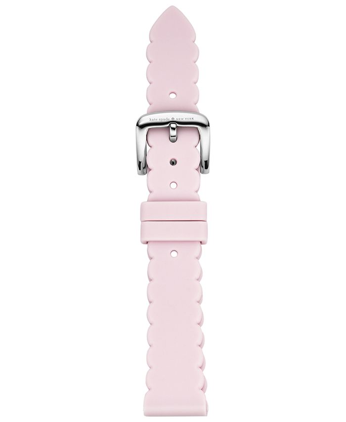 kate spade new york Women's Pink Silicone Smart Watch Strap - Macy's