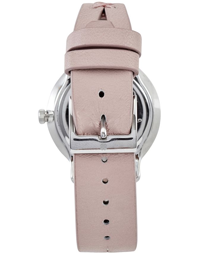 Lucky Brand Women's Ventana Blush Cut Out Leather Strap Watch 34mm - Macy's