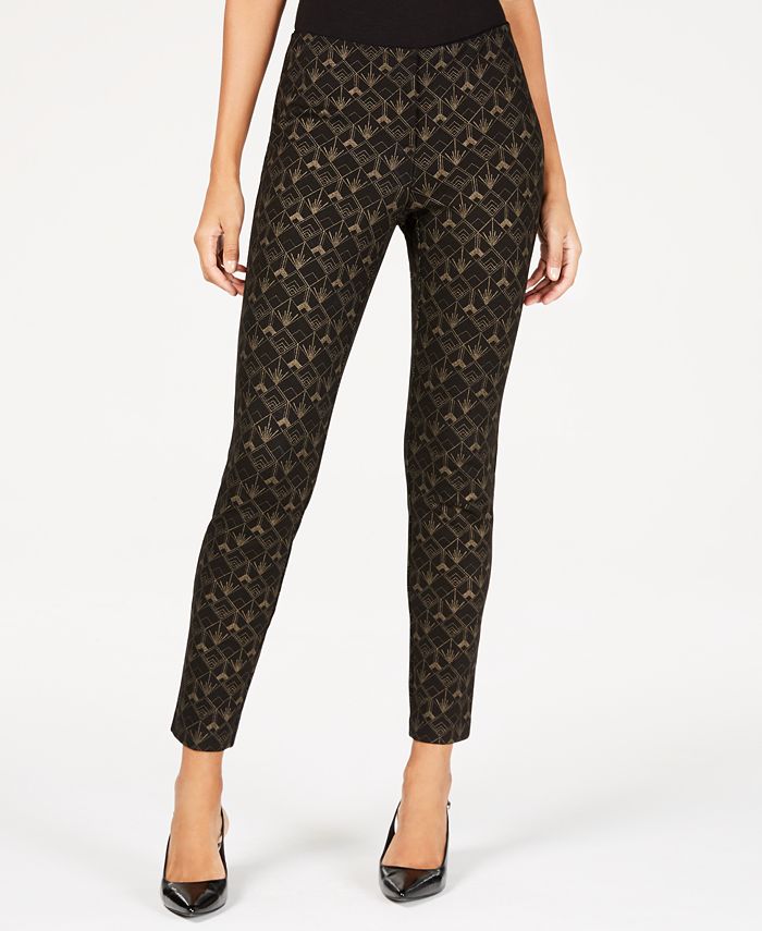 Alfani Petite Slash Pocket Ponte Trouser, Created for Macy's - Macy's