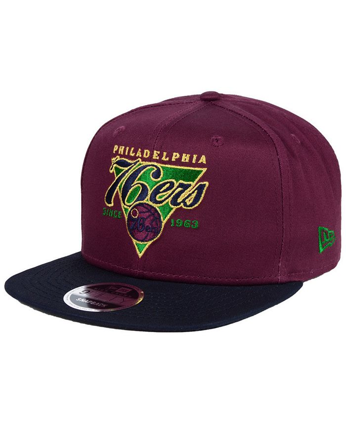 New Era Philadelphia 76ers 90s Throwback 9FIFTY Snapback Cap - Macy's