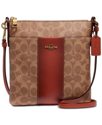 COACH Kitt Signature Colorblock Crossbody - Macy's