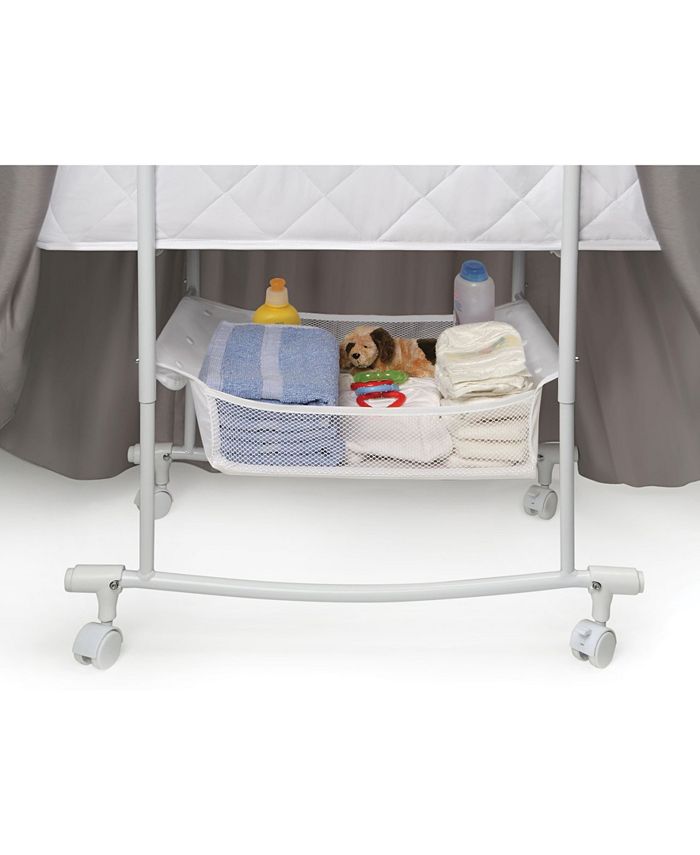 Badger Basket Wishes Oval Bassinet With Full Length Skirt - Macy's