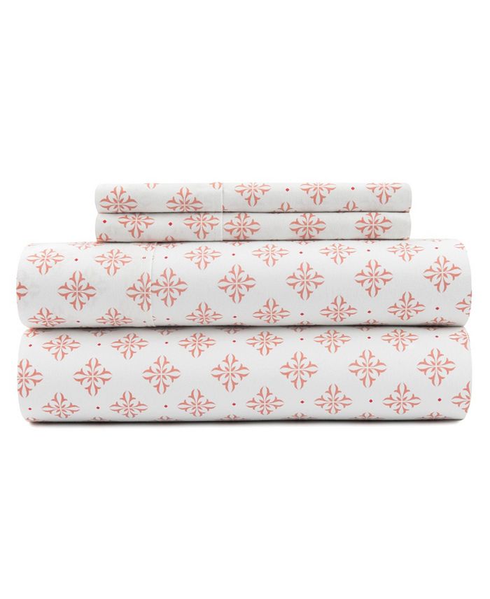 Nicole Miller Isabella Pink Reversible Bedding 7-Piece Full/Queen Set ...