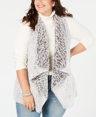 Say What? Trendy Plus Size Fleece Vest - Macy's