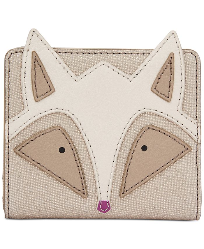 Fossil RFID Mini Leather Fox Wallet - Macy's