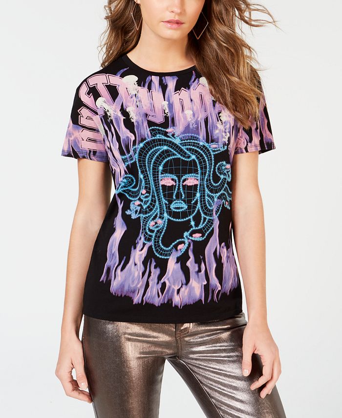 GUESS Pretty Poison Graphic T-Shirt - Macy's