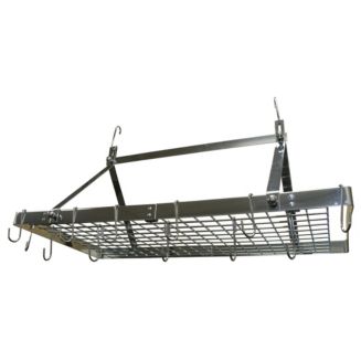 Range Kleen Stainless Steel Rectangular Ceiling Pot Rack - Macy's