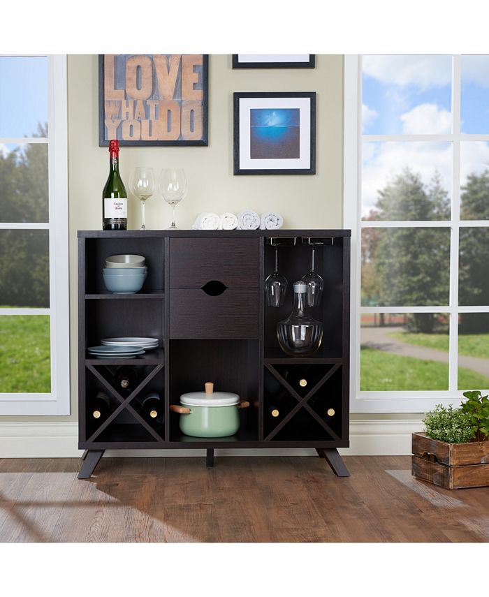 Furniture of America Ruybal Wine Rack Buffet - Macy's
