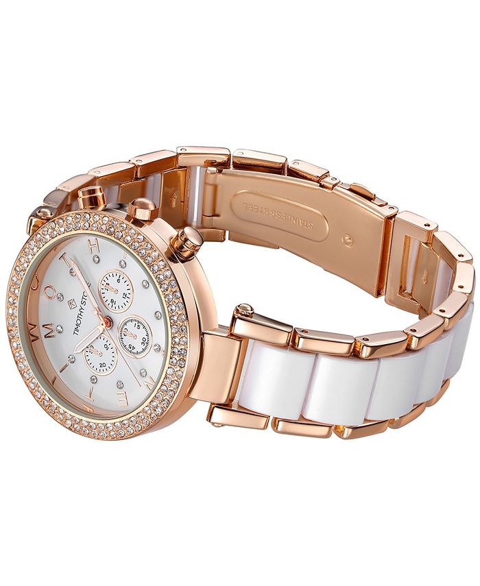 Timothy Stone Women's 'Desire' Crystal Accented Two Tone Bracelet ...