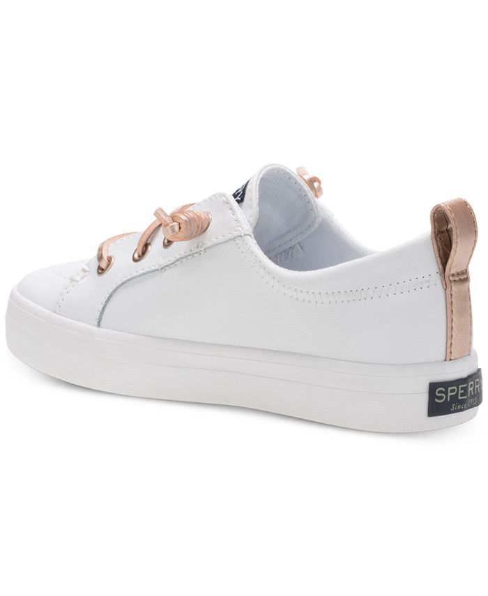 Sperry Little & Big Girls Crest Leather Sneakers - Macy's