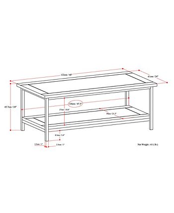 Simpli Home Skyler Coffee Table - Macy's
