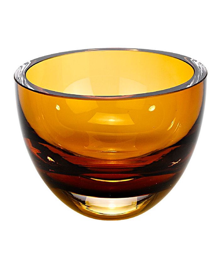 Badash Crystal Penelope Amber Bowl - Macy's