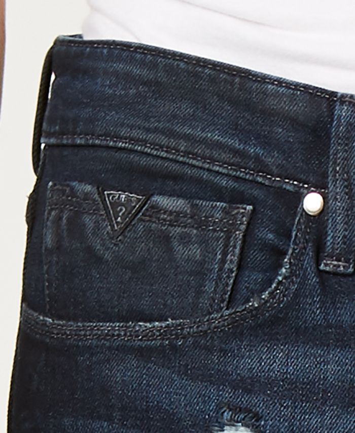 GUESS Men's Slim-Fit, Tapered Ripped Jeans - Macy's