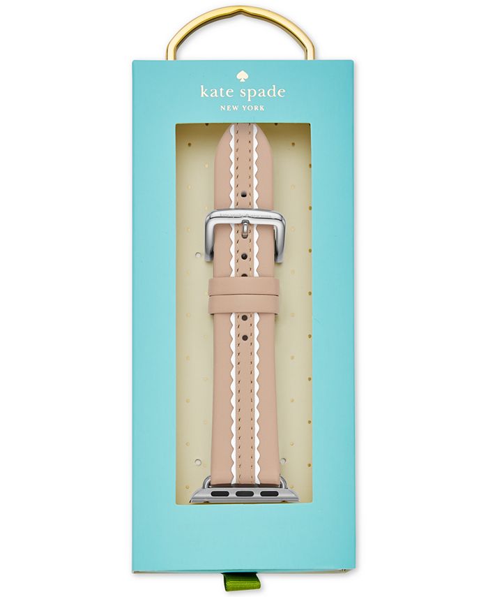 kate spade new york Women's Vachetta Leather Apple Watch® Strap - Macy's